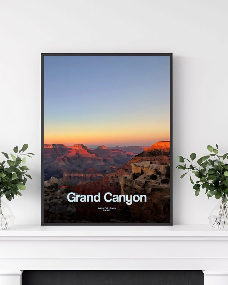 Grand Canyon National Park Poster National Park Print - Etsy