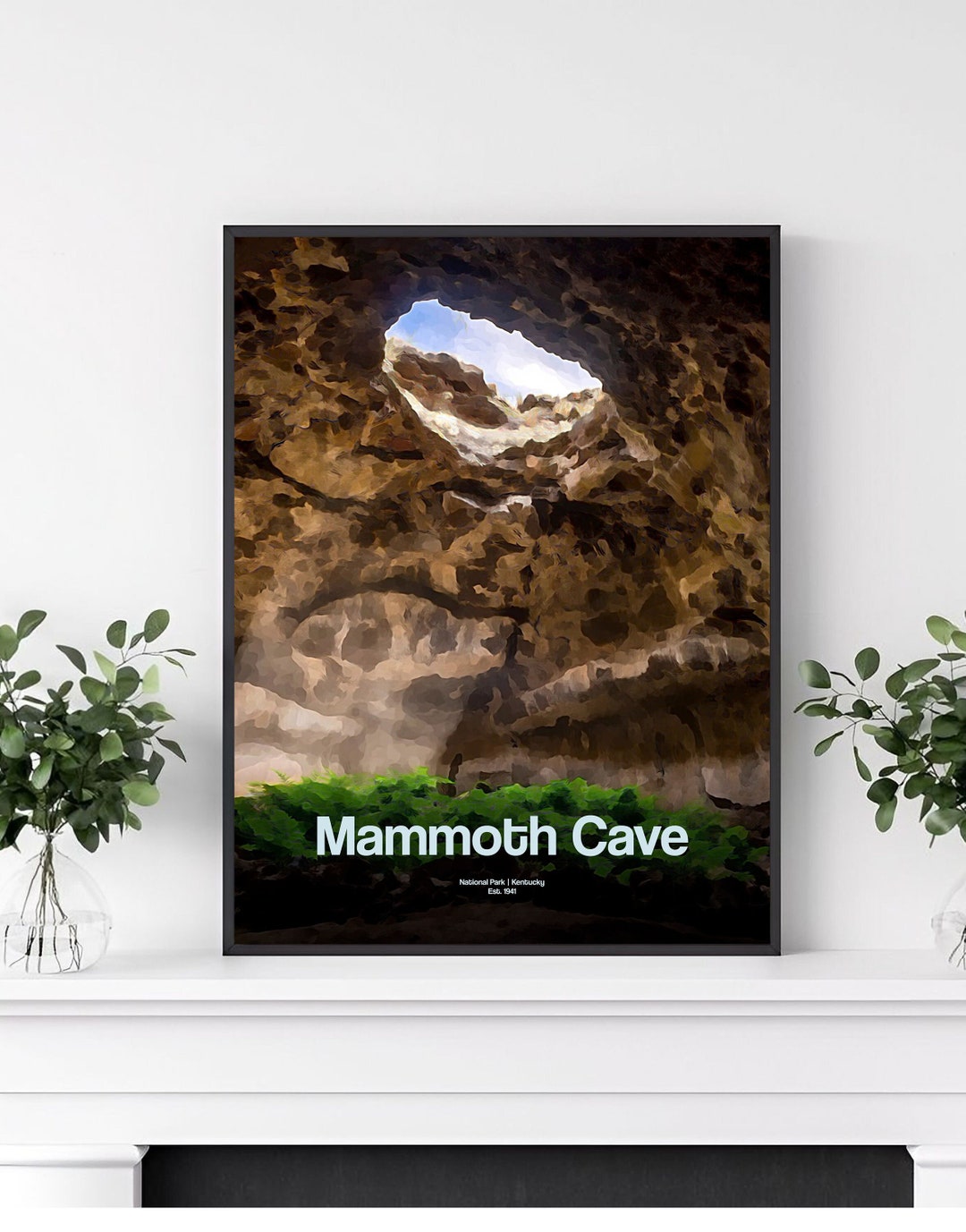 Mammoth Cave National Park Poster | Mammoth Cave Travel Print | USA ...