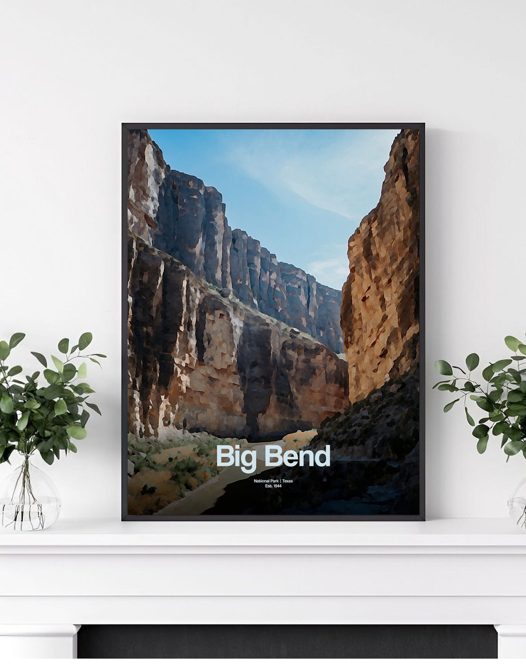 Big Bend National Park Poster | Big Bend Travel Print | USA National ...