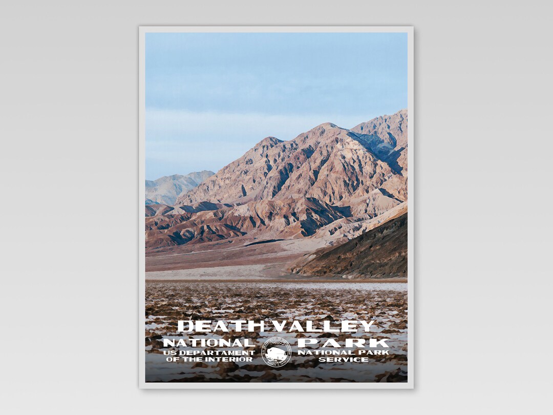 Death Valley National Park Poster WPA Style Vintage Travel - Etsy