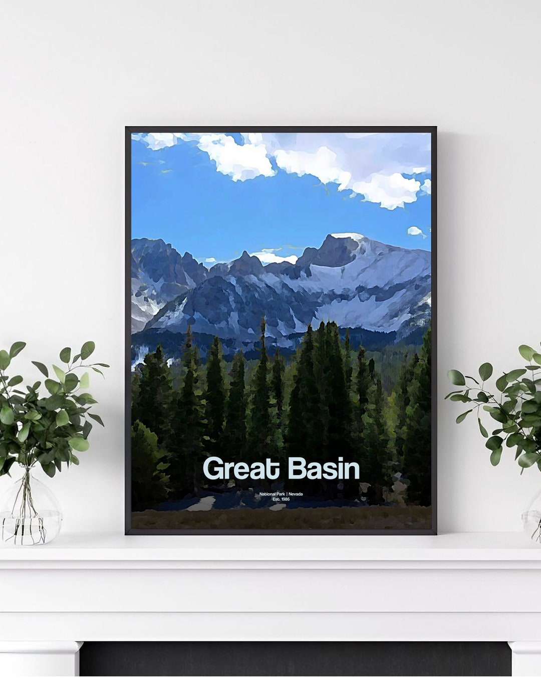 Great Basin National Park Poster | Great Basin Travel Print | USA ...