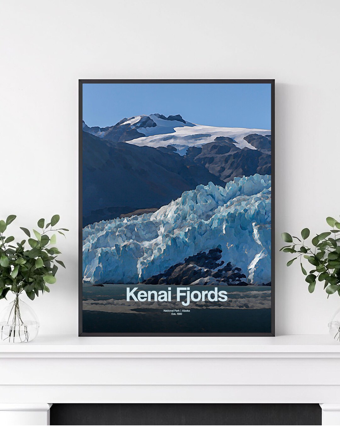 Kenai Fjords National Park Poster | Kenai Fjords Travel Print | USA ...