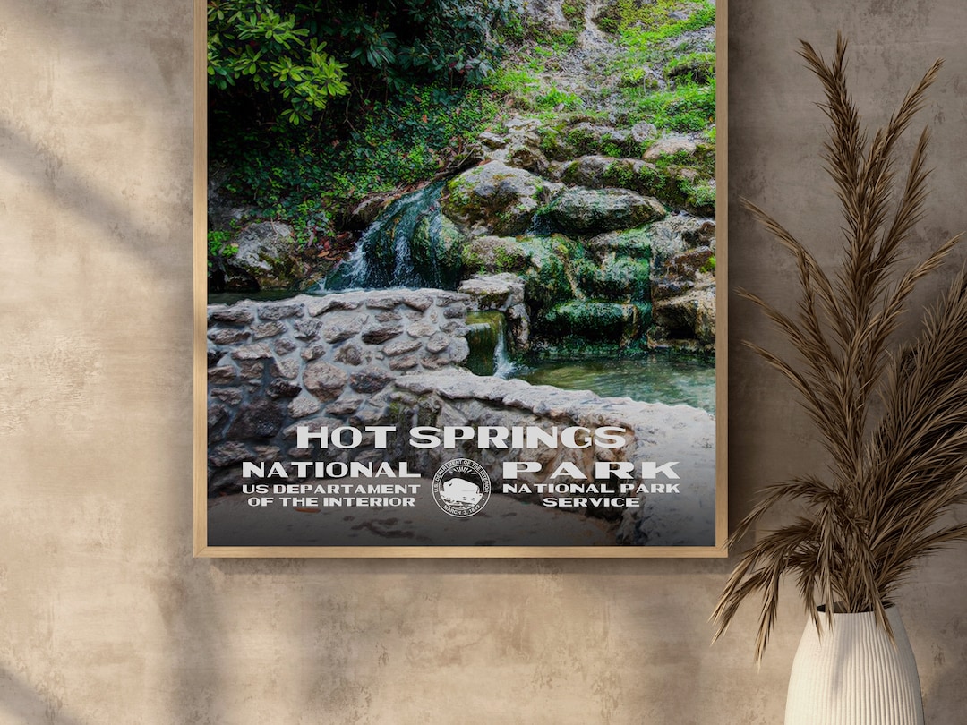 Hot Springs National Park Poster WPA Style | Vintage Travel Poster ...