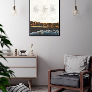 Indiana State Park Checklist | WPA Poster | Vintage Travel Poster ...