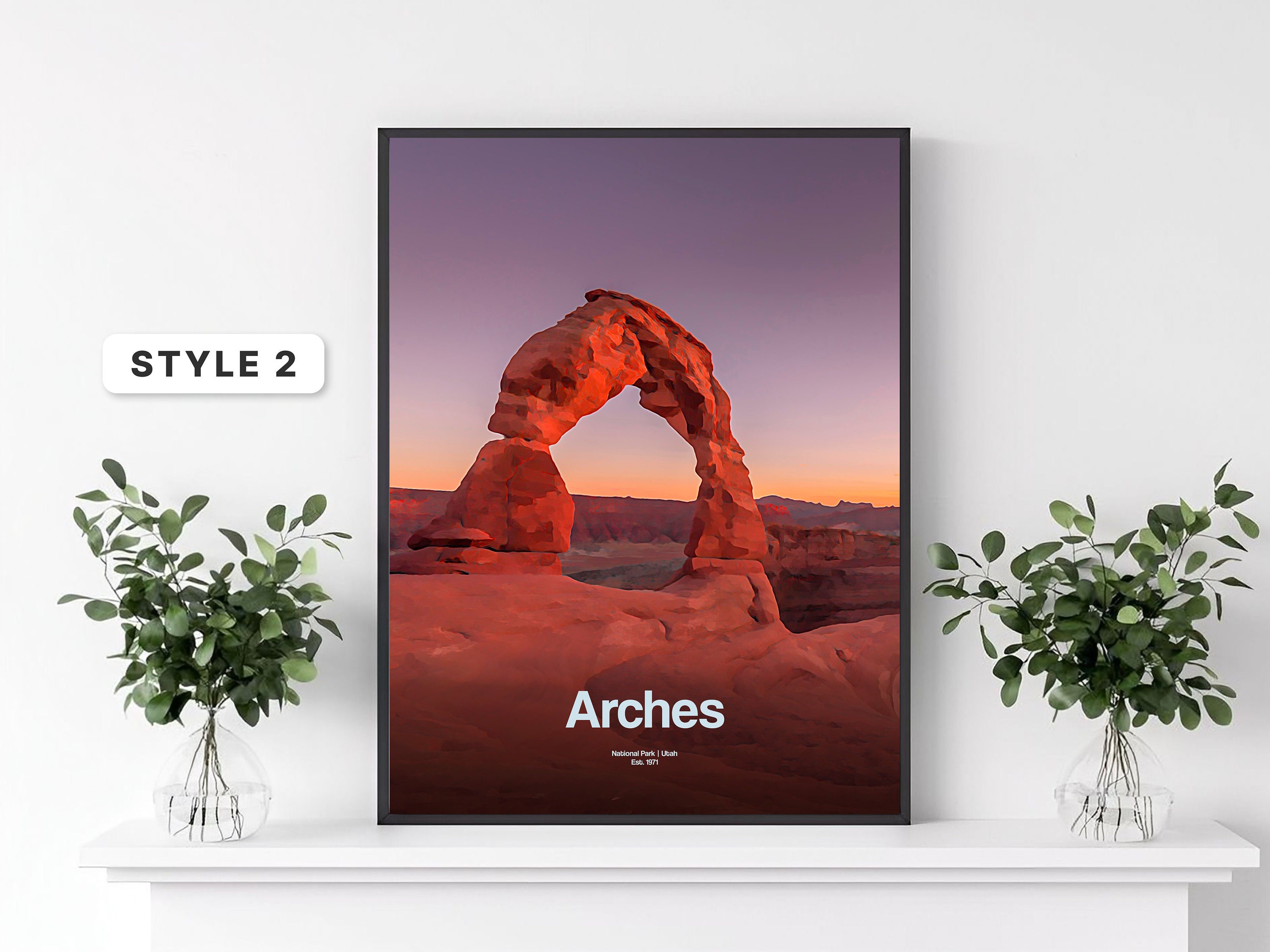 Arches National Park Poster Arches Travel Print USA - Etsy