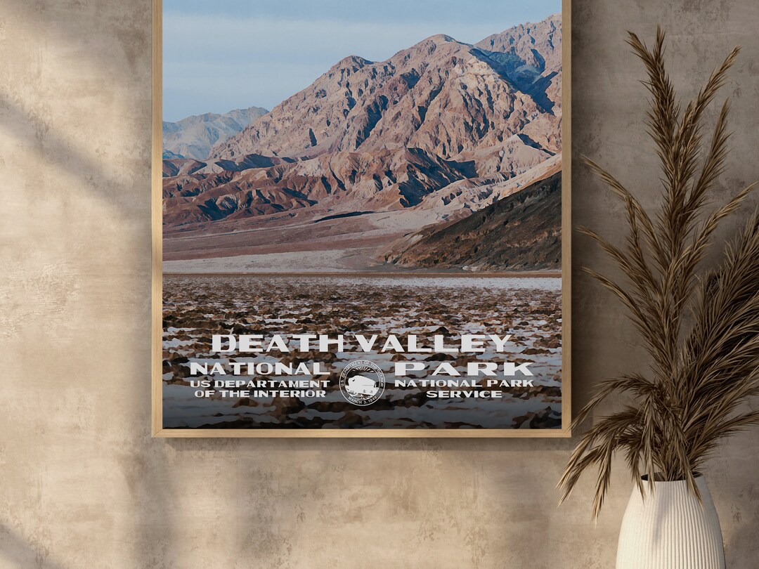 Death Valley National Park Poster WPA Style | Vintage Travel Poster ...