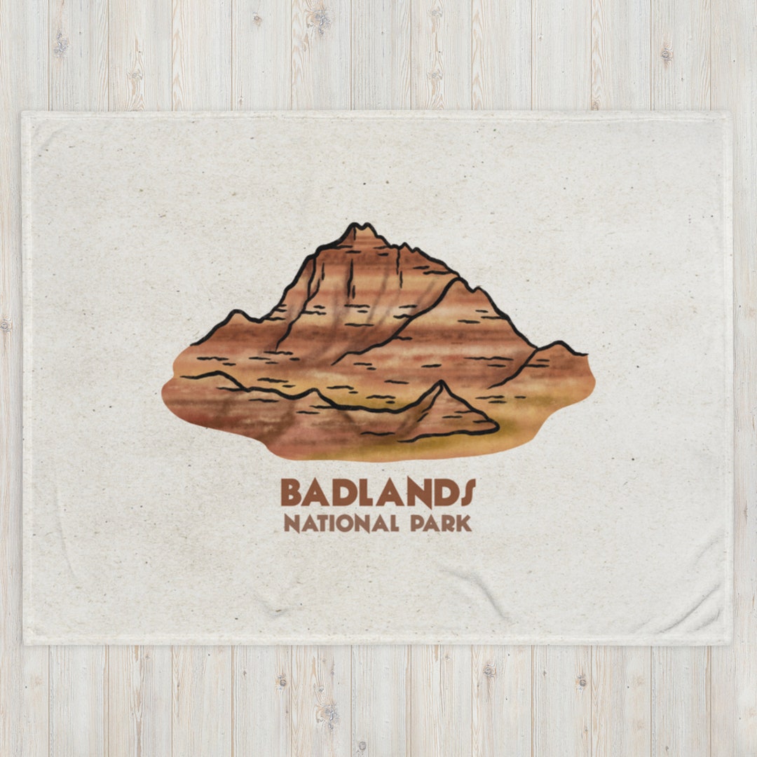 Badlands Throw Blanket | National Parks Throw Blanket | National Parks ...