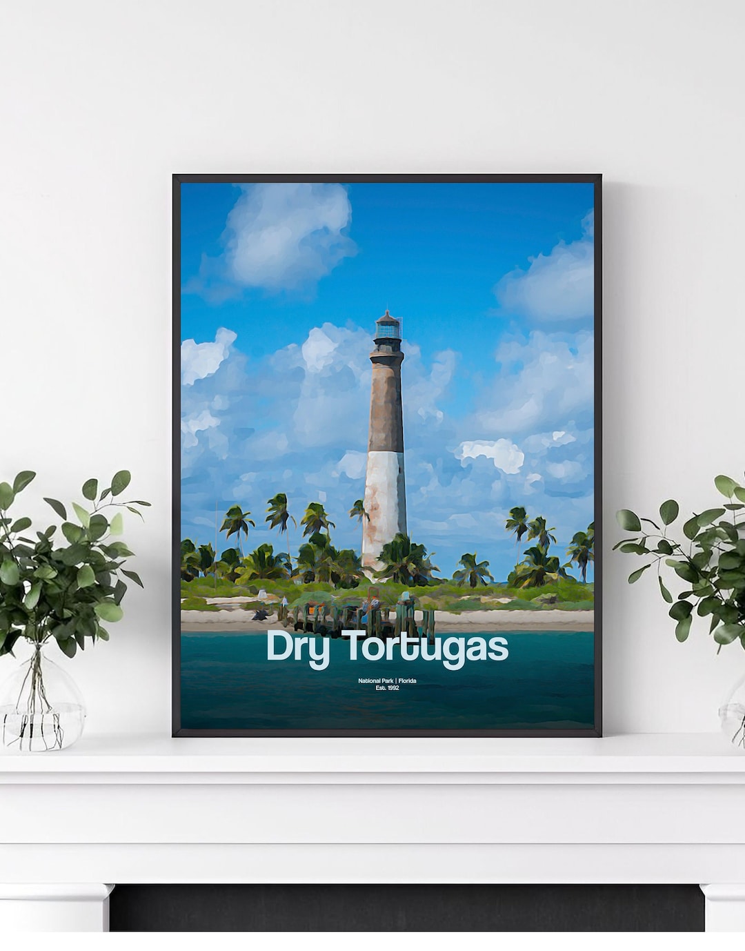 Dry Tortugas National Park Poster | Dry Tortugas Travel Print | USA ...
