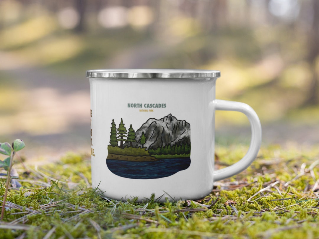 Enamel Mug North Cascades National Park Mug Camp Gift Campfire Mug ...