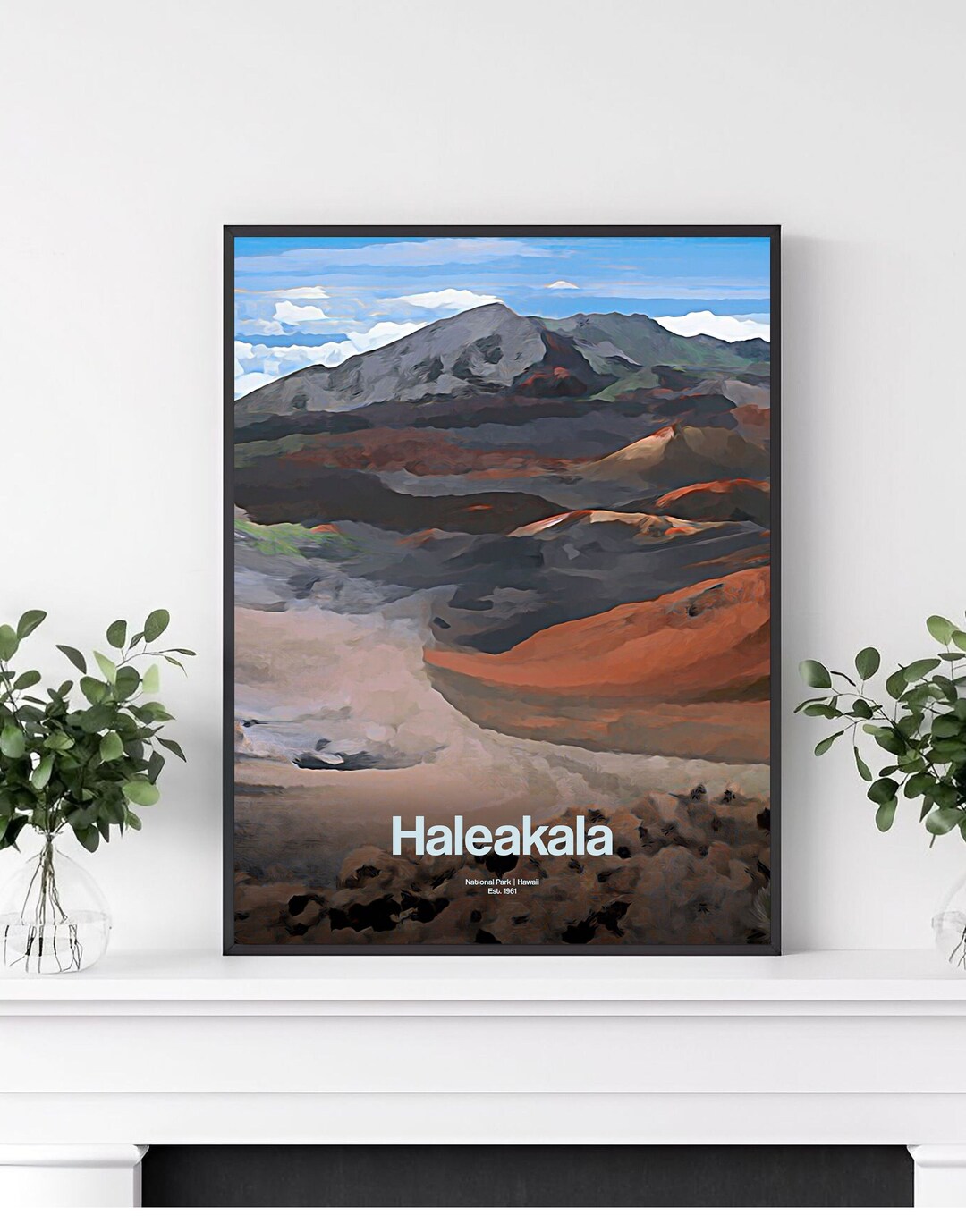 Haleakala National Park Poster | Haleakala Travel Print | USA National Park | Wall Art ...