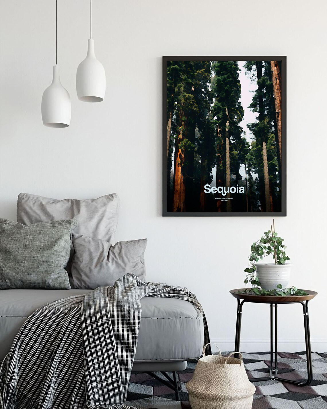 Sequoia National Park Poster National Park Print Sequoia - Etsy