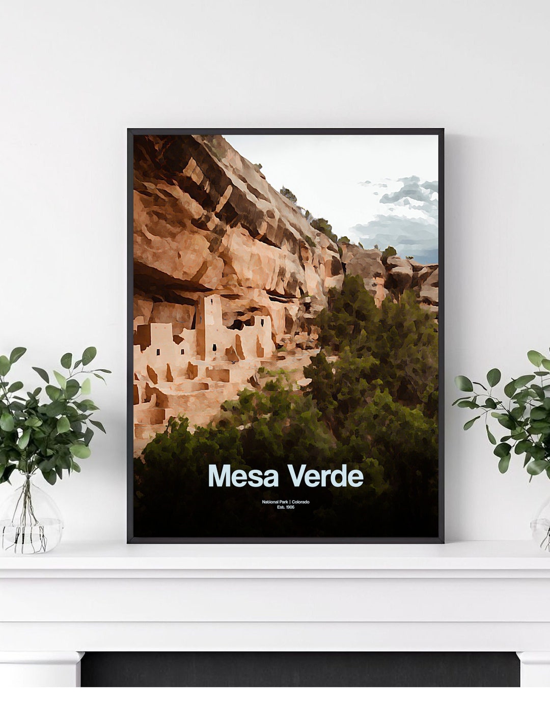 Mesa Verde National Park Poster | Mesa Verde Travel Print | USA ...