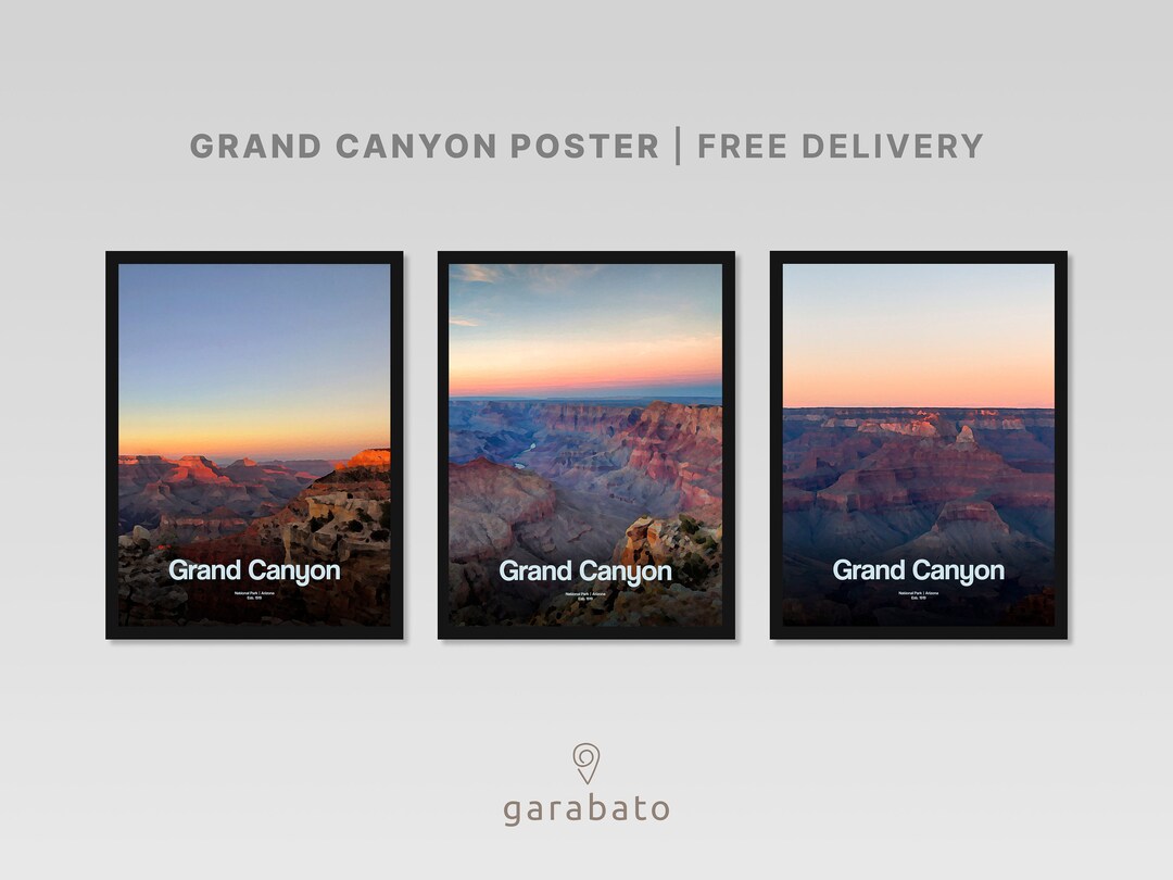 Grand Canyon National Park Poster National Park Print National Park Art ...