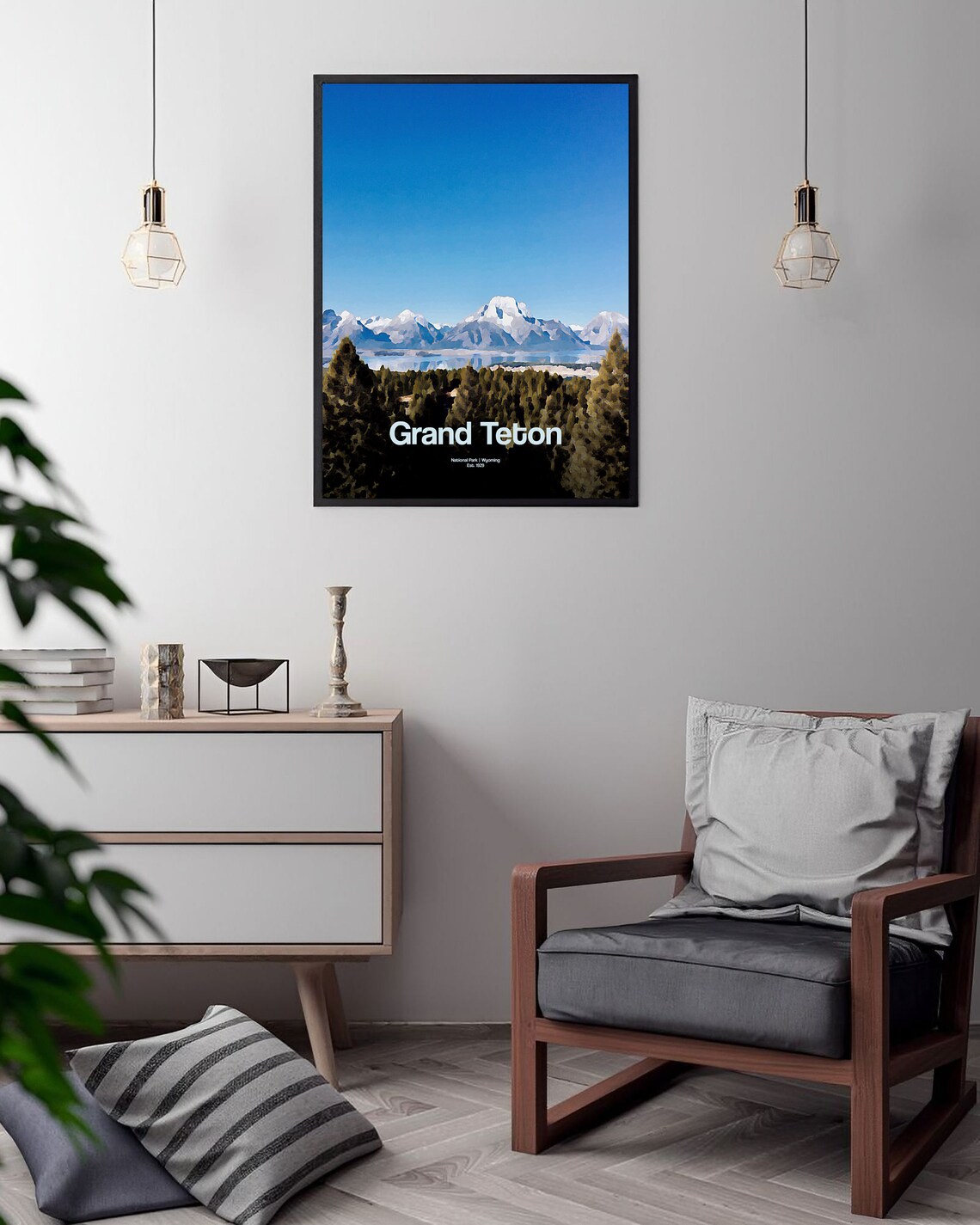 Grand Teton National Park Poster National Park Print - Etsy