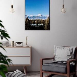 Grand Teton National Park Poster | National Park Print | National Park ...