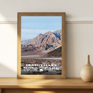 Death Valley National Park Poster WPA Style Vintage Travel Poster Retro ...