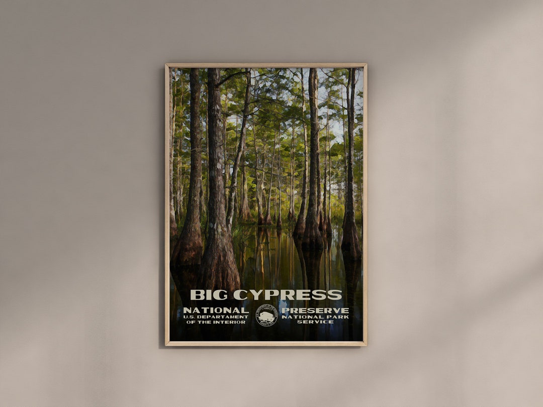 Big Cypress National Preserve Poster WPA Style | Vintage Travel Poster ...
