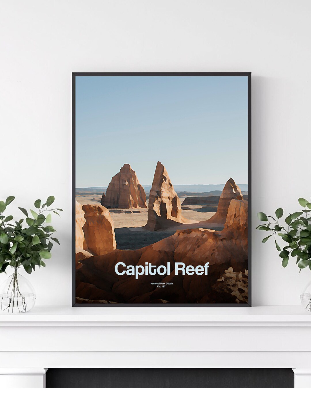 Capitol Reef National Park Poster | Capitol Reef Travel Print | USA ...