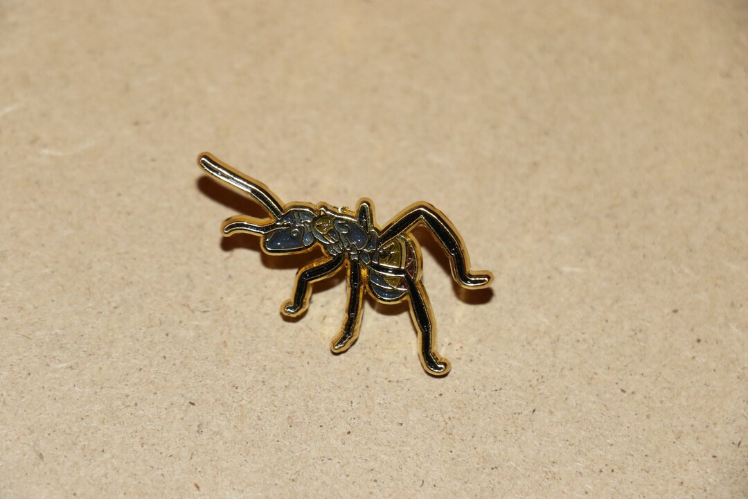 Golden Ant Enamel Pin - Etsy