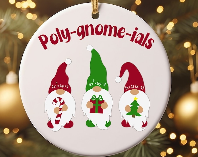 Math Ornament for Teacher, Math Teacher Ornament, Math Christmas ...