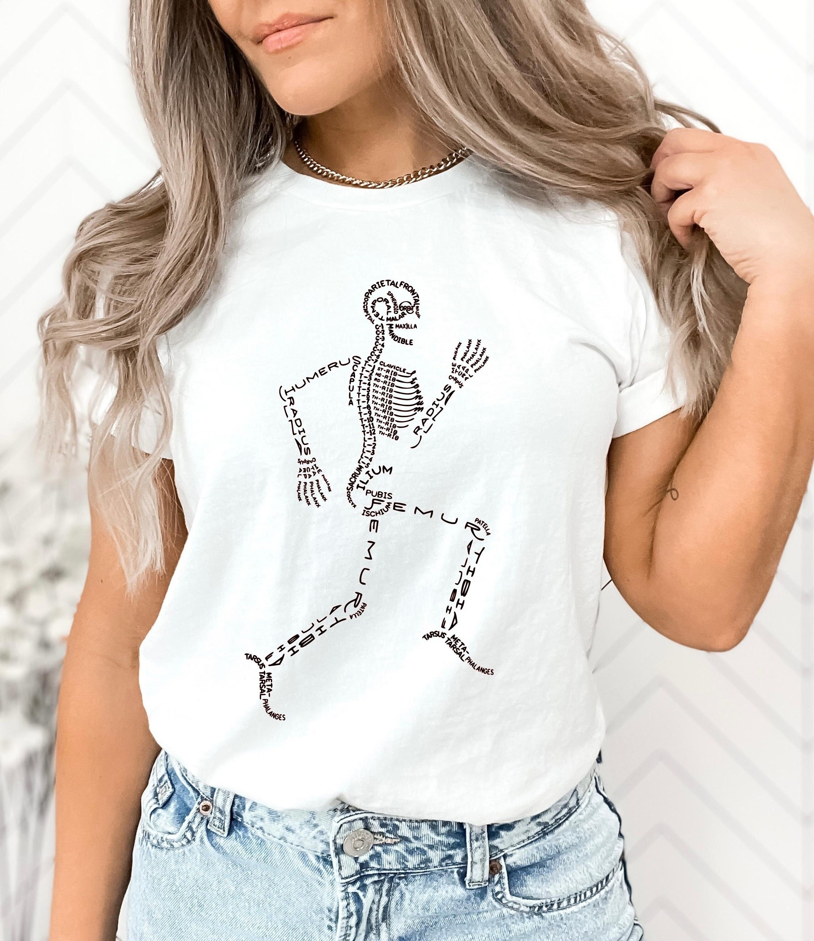 Skeleton Anatomy Shirt Halloween Shirt for Science Teacher - Etsy