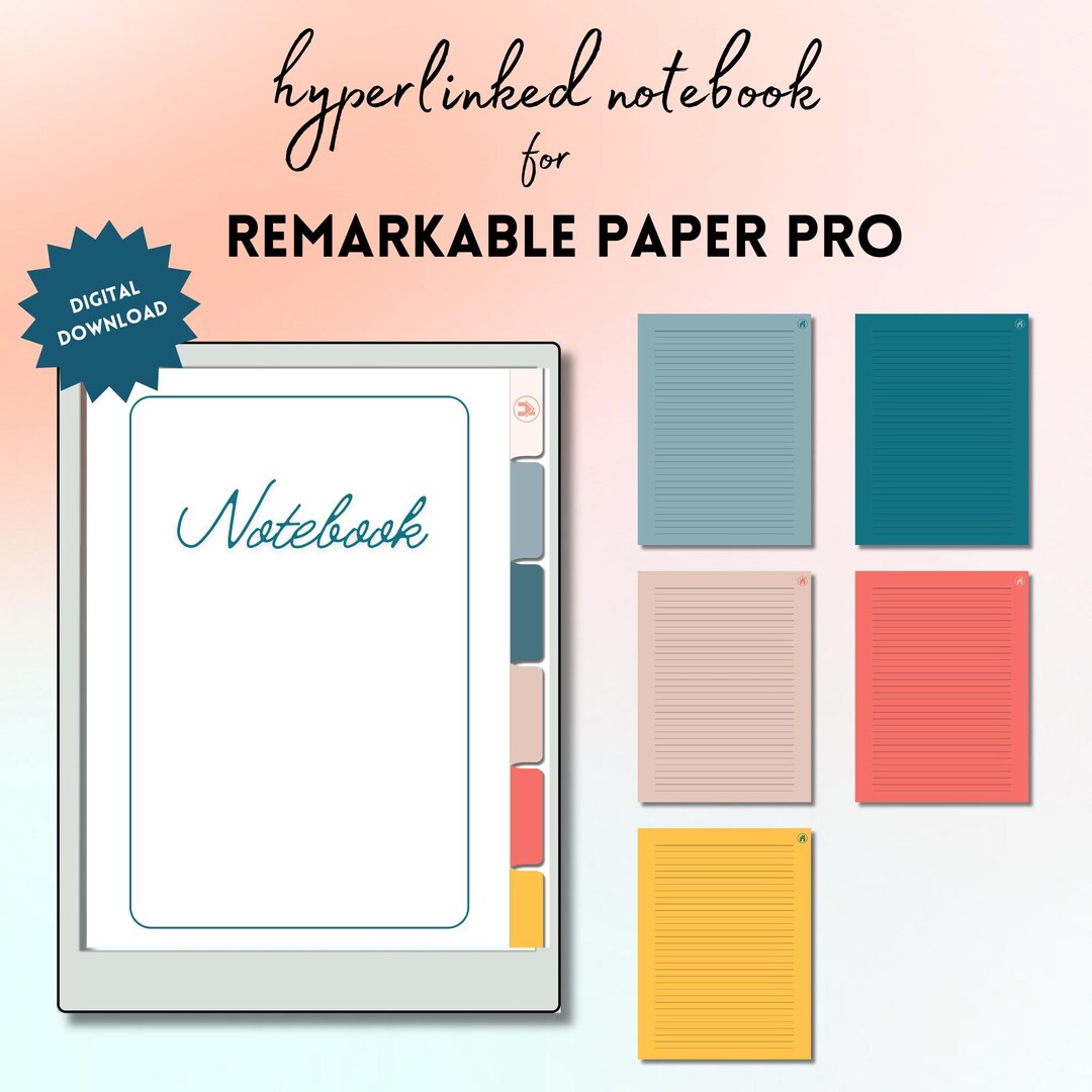 Remarkable Paper Pro Color Paper Notebook - Etsy