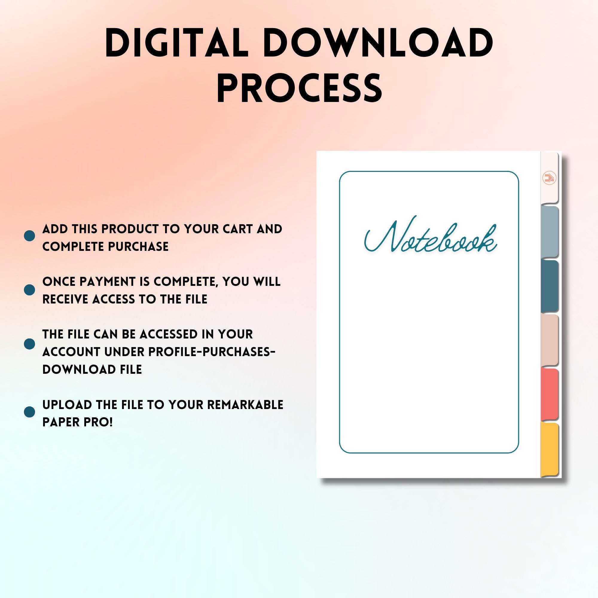 Remarkable Paper Pro Color Paper Notebook - Etsy