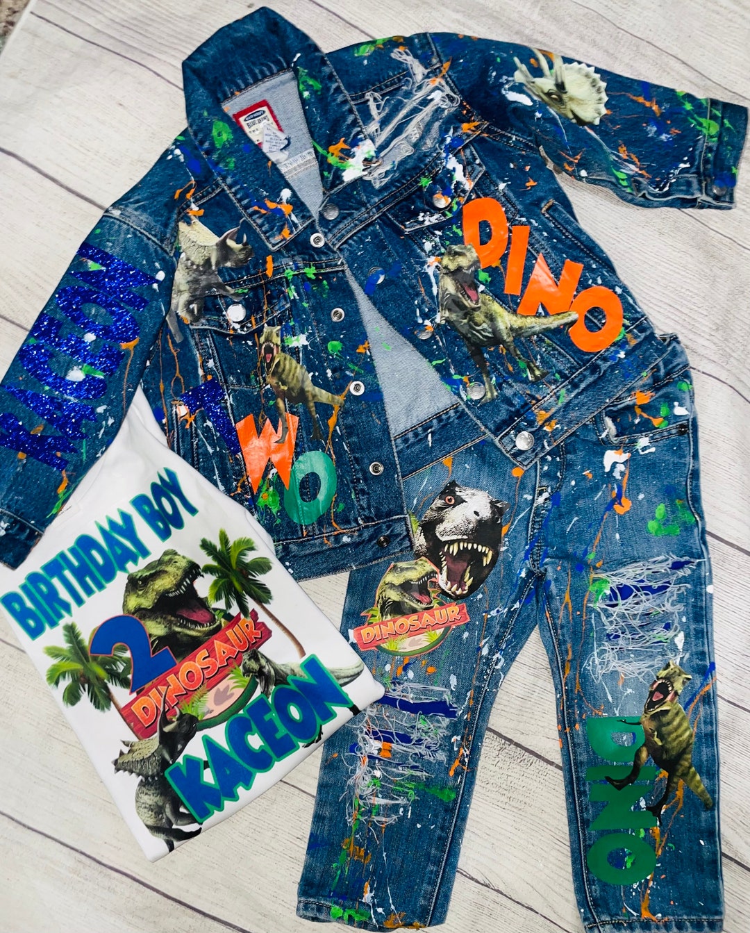 Custom Kids Denim Sets any Theme - Etsy