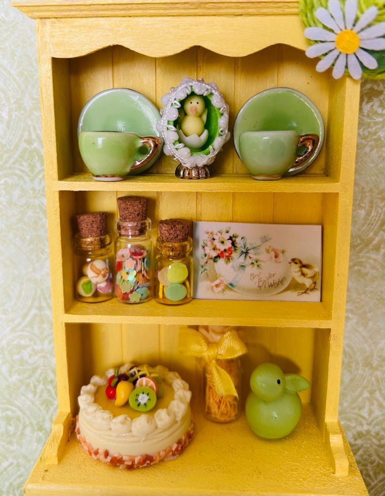 Collector Mini Dollhouse Easter Hutch - Etsy