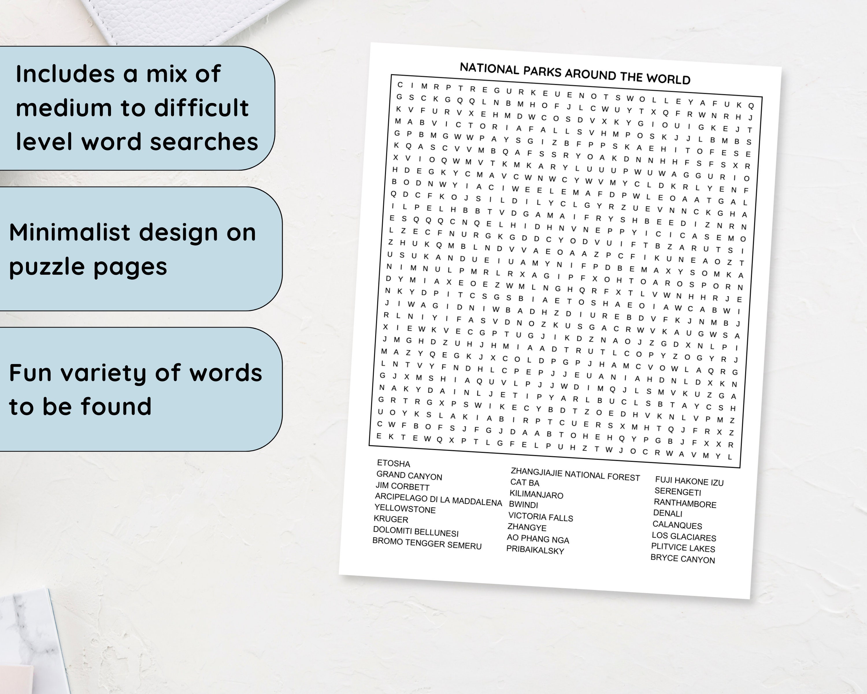 Printable Word Searches Difficult, Mindfulness Activity for Women, Word ...