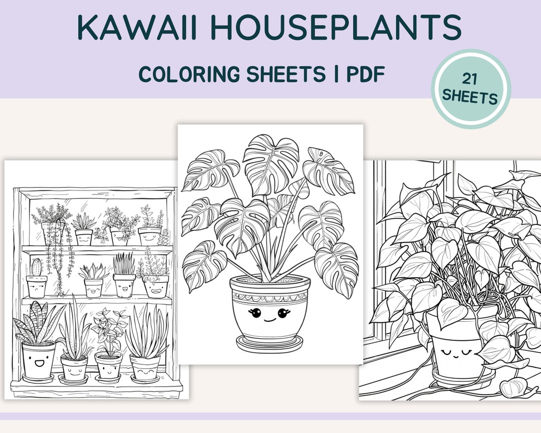 Mindfulness Activity for Teens Anxiety Relief Coloring Book for Plant ...