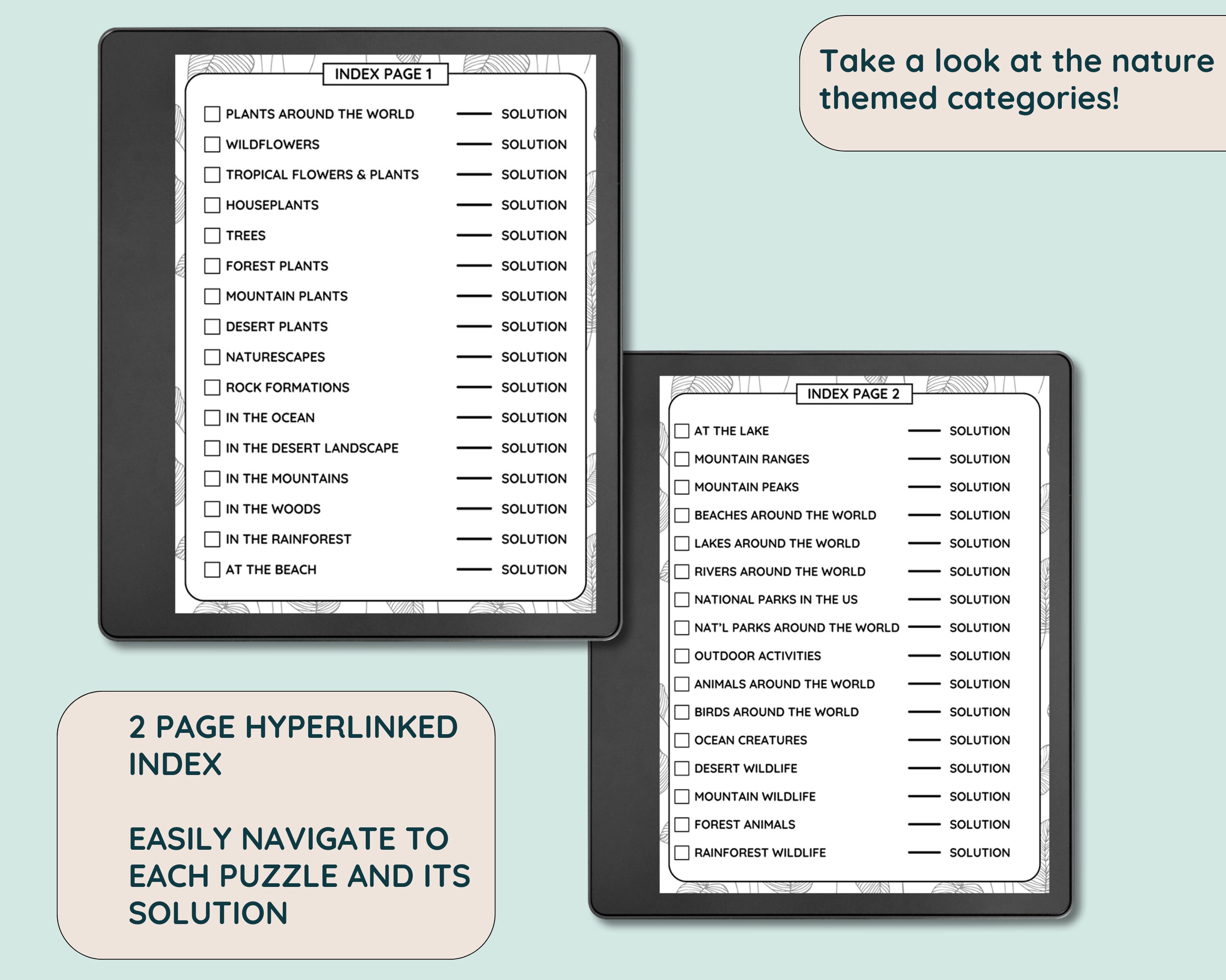 Kindle Scribe Word Search Bundle Mindful Games for Kindle Stress Relief ...