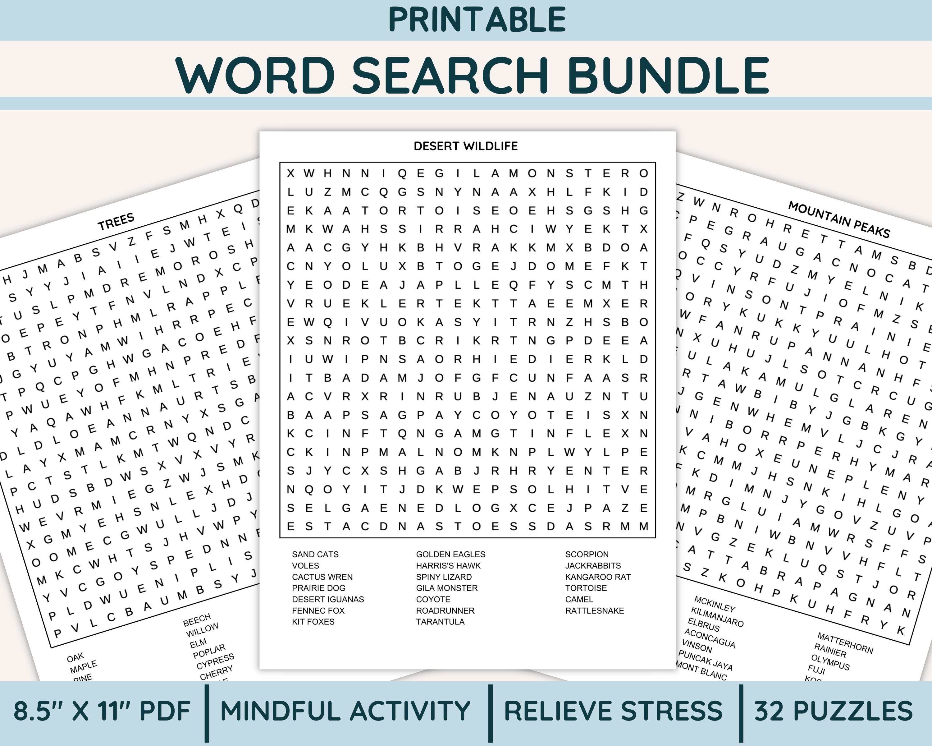 Printable Word Searches Difficult, Mindfulness Activity for Women, Word ...