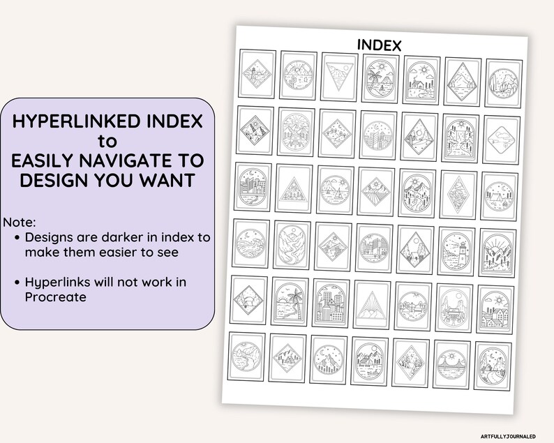 Mindfulness Tracing Book: Line Art Landscapes for Stress Relief (PDF ...