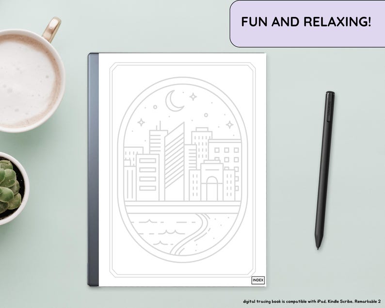 Mindfulness Tracing Book: Line Art Landscapes for Stress Relief (PDF ...