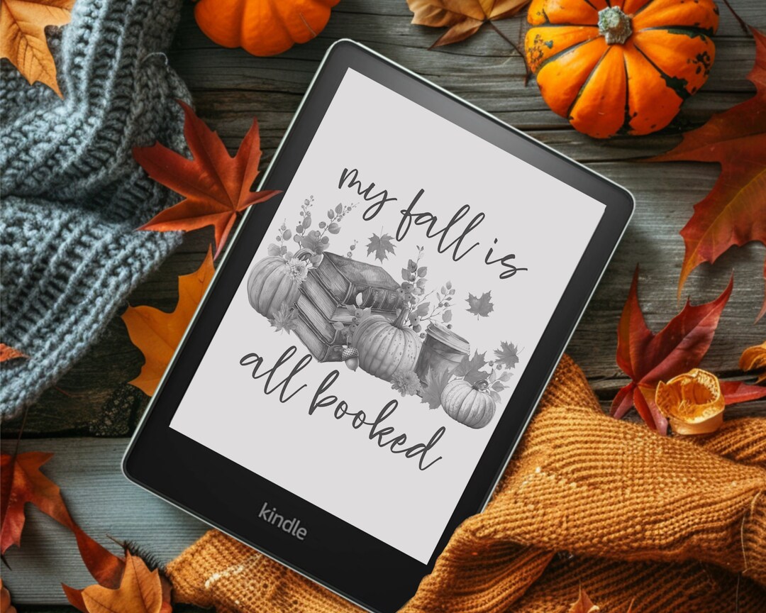 Fall Book Lover Kindle Lock Screen: Autumn Wallpaper (epub Digital ...