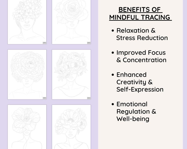 Stress Relief Activities for Remarkable, Mindful Tracing Templates ...