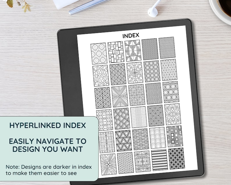 Mindful Tracing Activity Book Geometric Kindle Scribe Tracing Pages for ...
