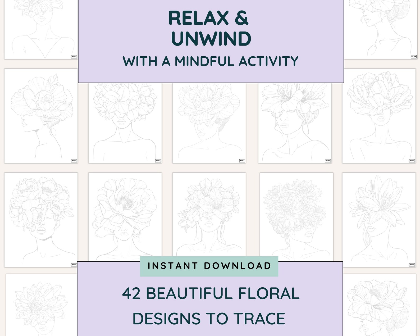 Stress Relief Activities for Remarkable, Mindful Tracing Templates ...