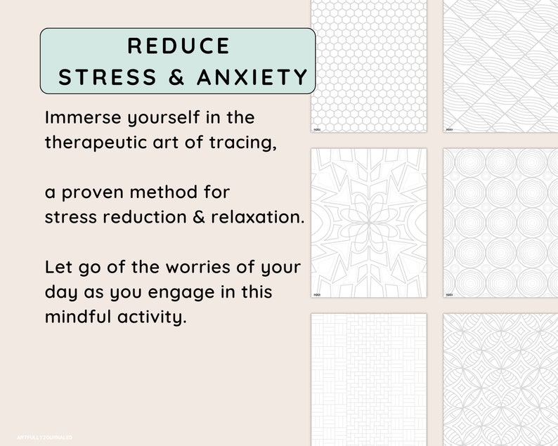 Mindful Tracing Activity Book Geometric Kindle Scribe Tracing Pages for ...