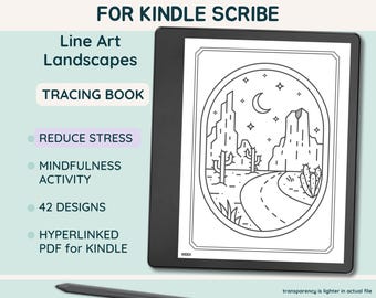 Kindle Scribe Mindfulness Tracing Book Kindle Scribe Mindful Games ...