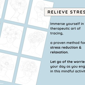 Art Therapy Activities for Teens Floral Tracing Book Printable Calming ...