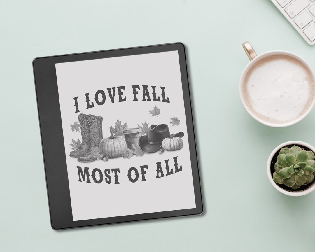 Autumn Western Kindle Scribe Wallpaper: Fall Lockscreen (epub Digital ...