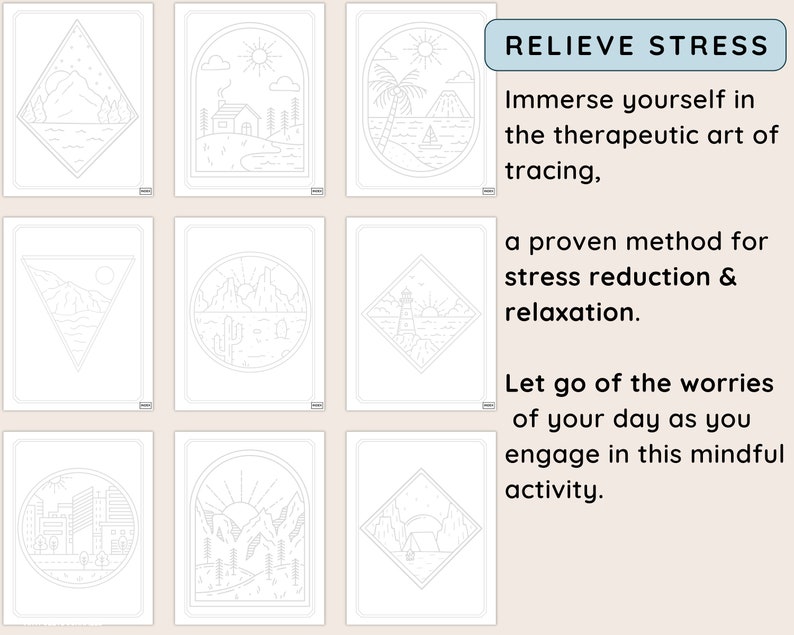 Mindfulness Tracing Book Calm Corner Activity for Homeschool Calming ...
