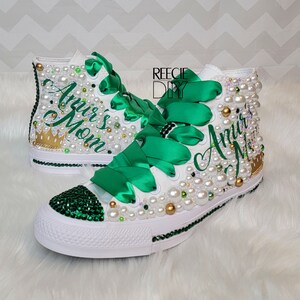 High Top Bling Converse - Wedding, Prom, Birthday - Etsy