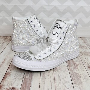 High Top Bling Converse - Wedding, Prom, Birthday - Etsy