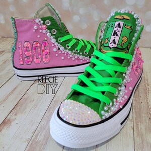 High Top Bling Converse - Wedding, Prom, Birthday - Etsy