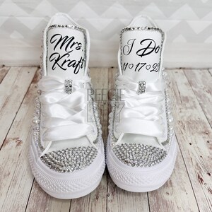 High Top Bling Converse - Wedding, Prom, Birthday - Etsy