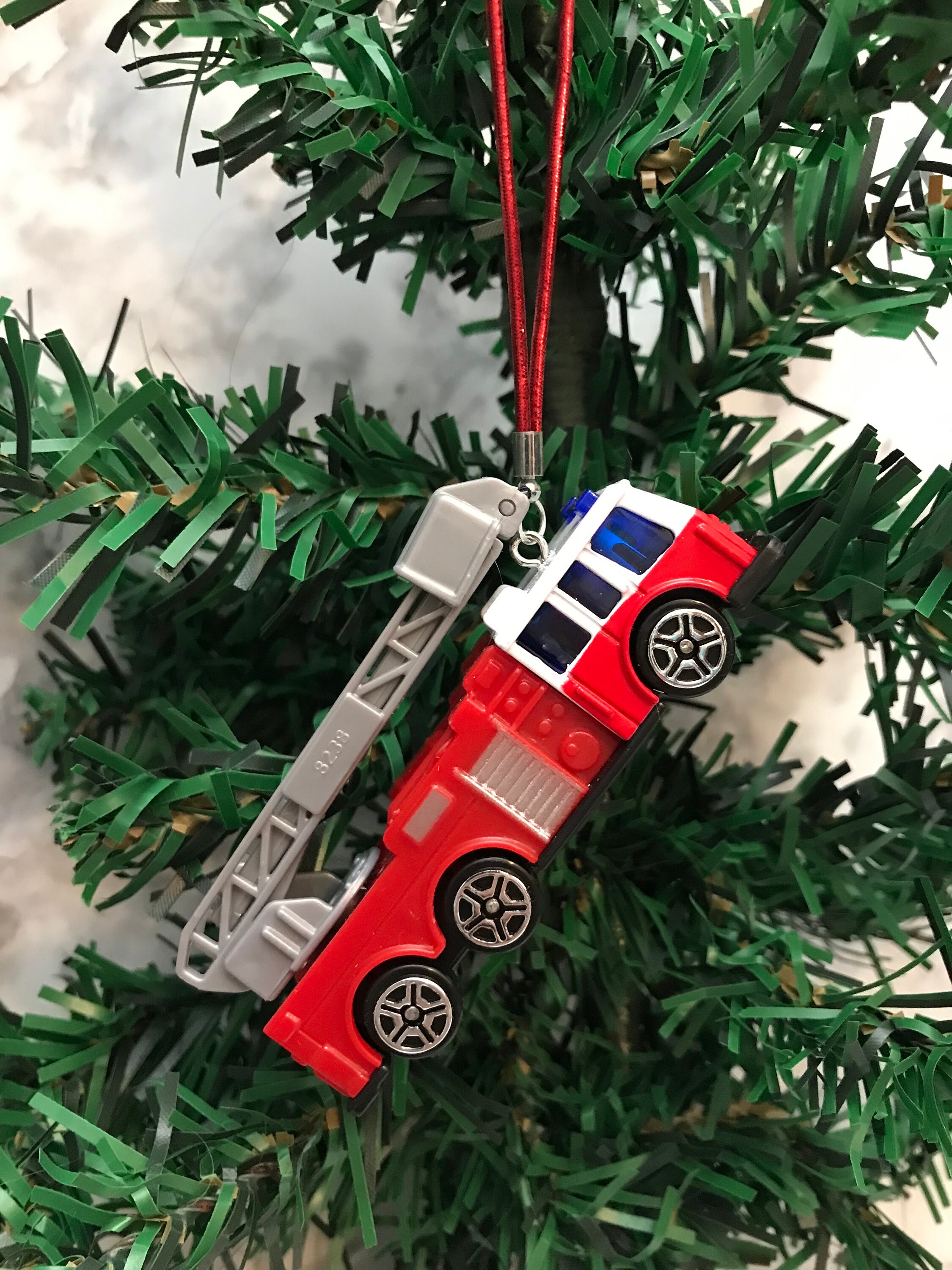 Fire Truck Heavy Equipment Christmas Ornament FREE - Etsy