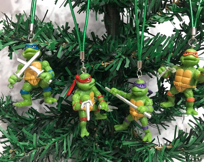 TMNT Set 4 - Christmas Ornament - FREE Shipping! - Etsy